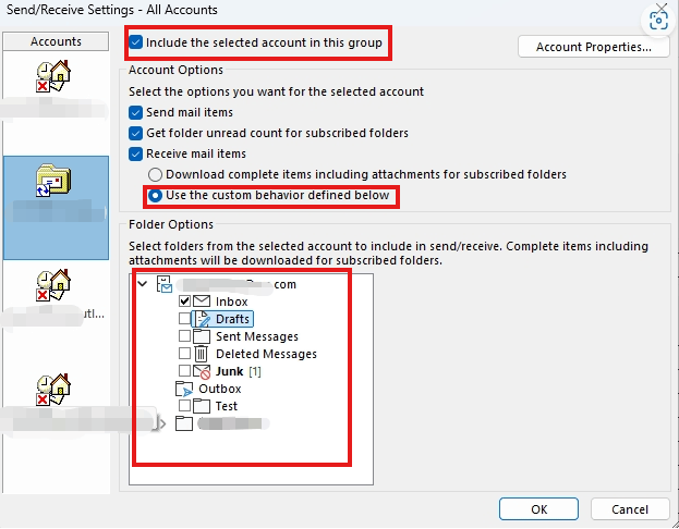 Outlook 365 taking looooong time to syncronize subscribed folders ...
