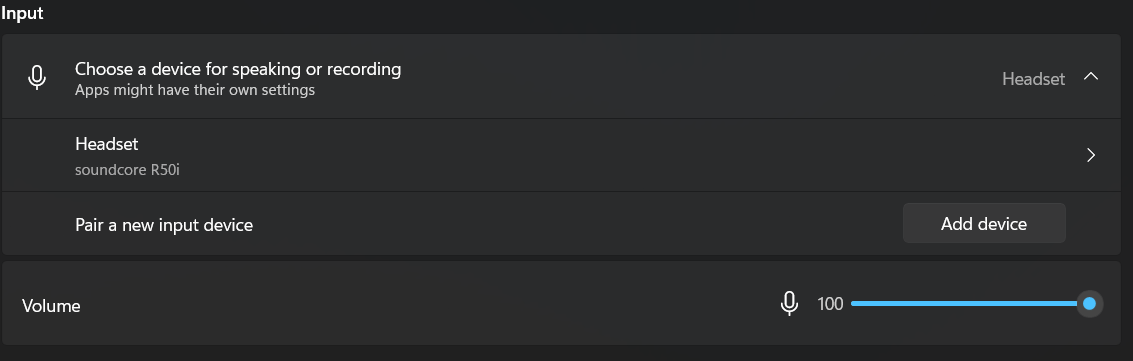 soundcore r50i mic not working on windows 11 - Microsoft Q&A