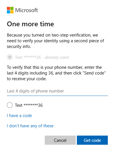 I entered the verification code sent to my phone number twice to change ...