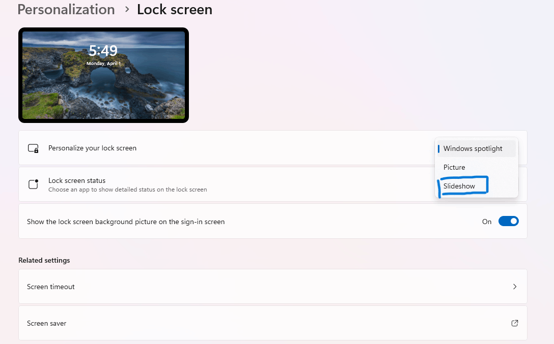 OneDrive online-only pictures & win 11 screensaver - how? - Microsoft Q&A