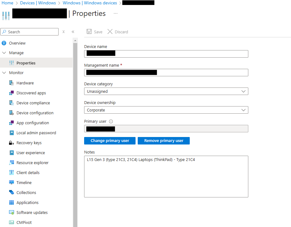 Manageddevices Graph Api 10 And Beta Return Null For Note Field