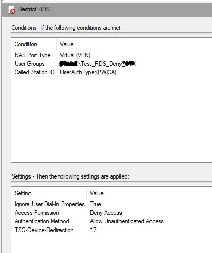 Blocking Specific IDs from RDS Login Before AD Authentication ...