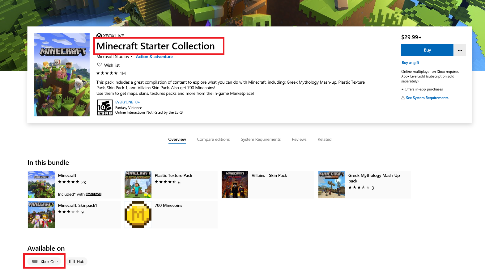 Unable to install Minecraft Starter Collection on PC - Microsoft Q&A