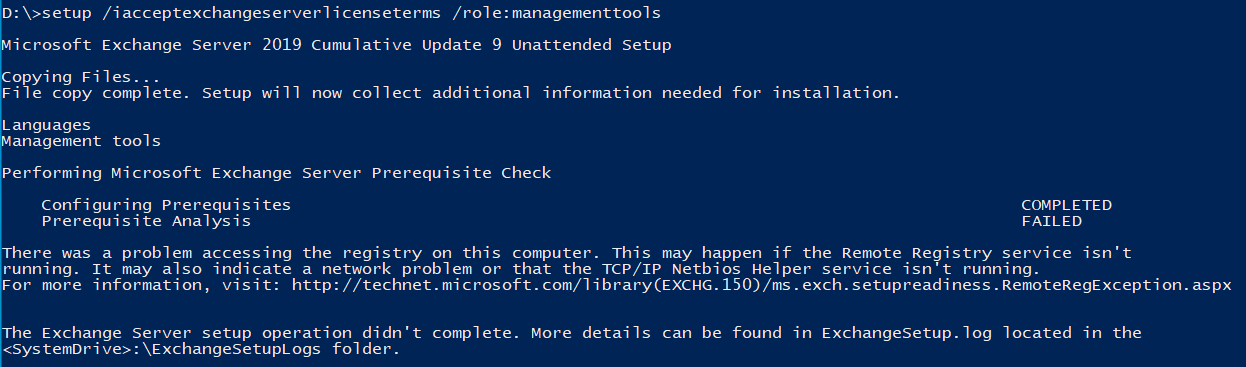 Exchange 2019 mgmt tools vs. Windows 10 - Microsoft Q&A