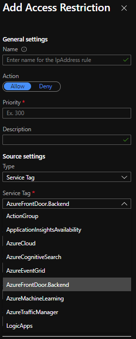 Add Azure Devops Services Service Tags In Azure App Service Access Restriction Microsoft Qanda