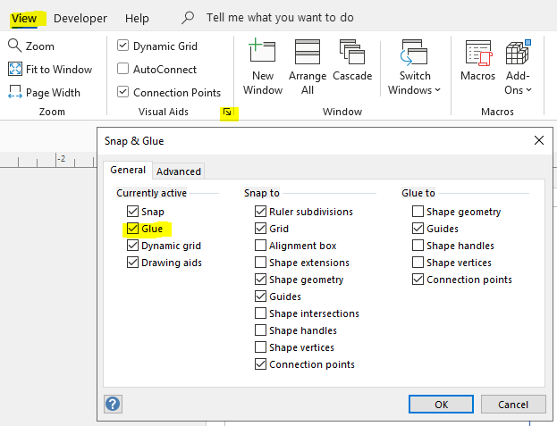 Positions of object in Visio sketch change when grouped, or pasted in ...