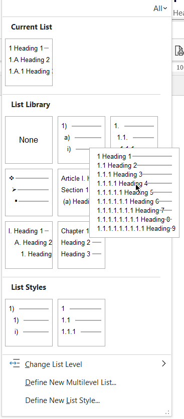 Word Heading 4 issue - list numbering - black box instead of number - Microsoft Q&A