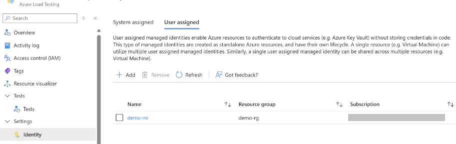 Azure Load Test to connect to ADX - Microsoft Q&A