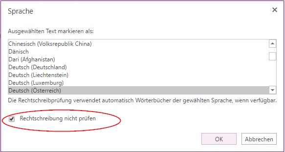 OneNote online Autokorrektur ausschalten - Microsoft Q&A