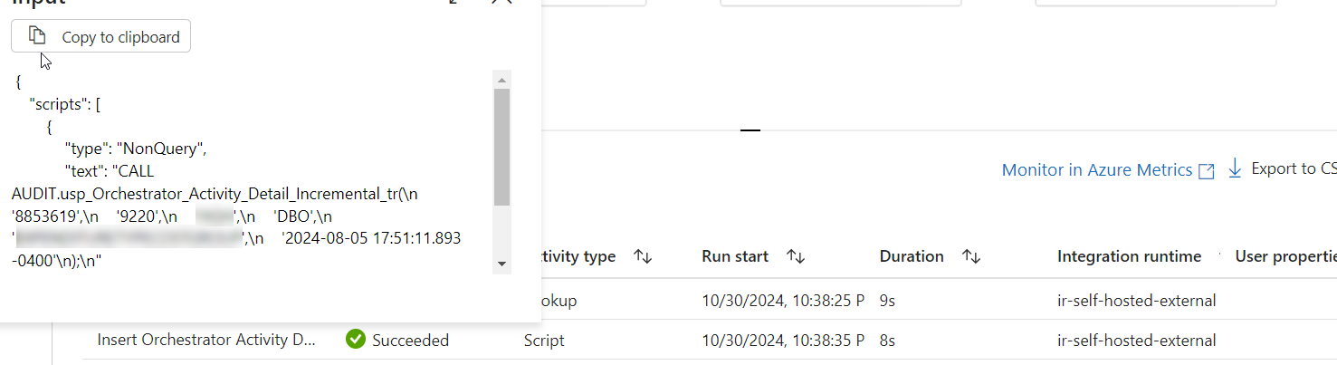 Occassional Issue with passing parameters between activities - Microsoft Q&A