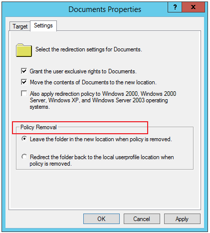 Group Policy Folder Redirection Issues - Microsoft Q&A