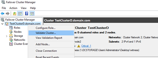 Failover Cluster Error Two Disks Have Been Found On Node That Cannot Be Distinguished From One
