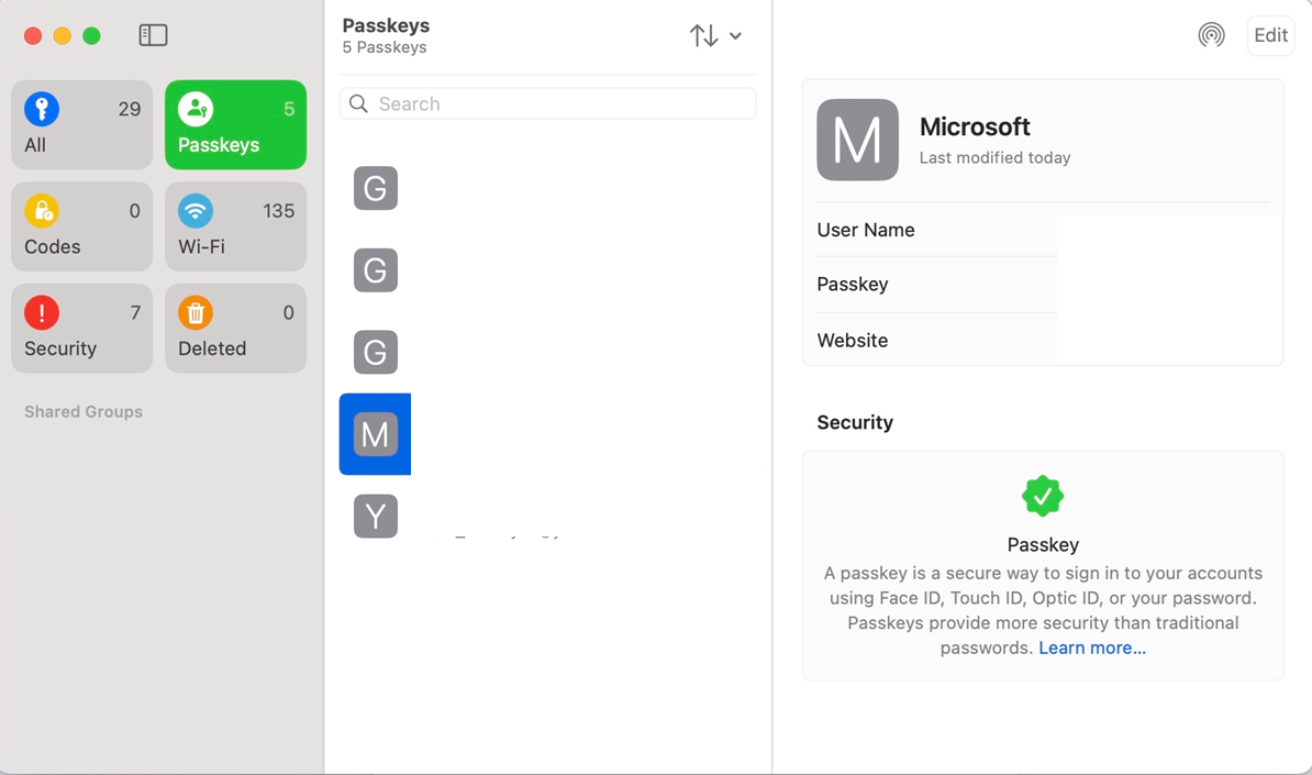 Passkey on macOS - Microsoft Q&A