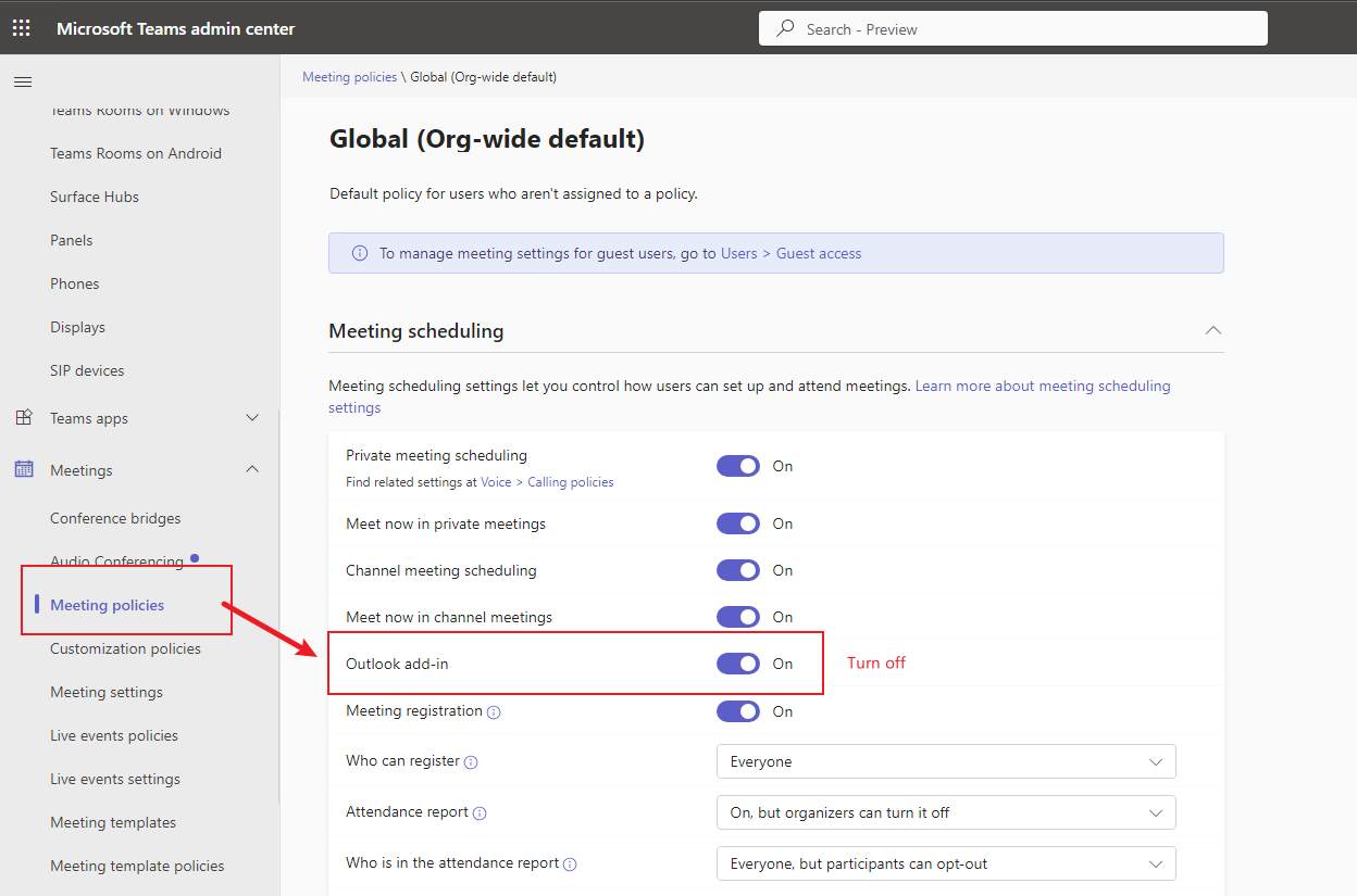 Able to create Teams events with Teams disabled for my account ...