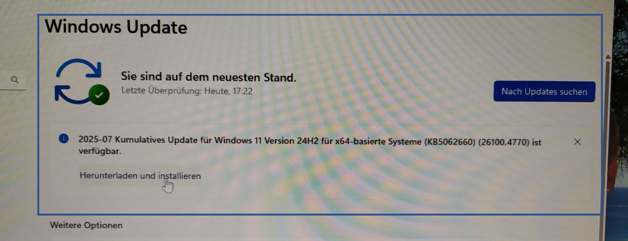 Win11-Update wird immer und immer wieder angeboten, obwohl bereits ...
