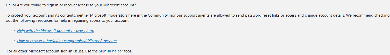 'My Microsoft account' - email - Microsoft Q&A