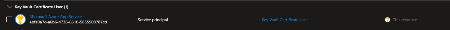 Unable to import SSL keyvault certificate to app service - Microsoft Q&A
