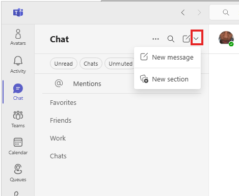 new section option missing - Microsoft Q&A