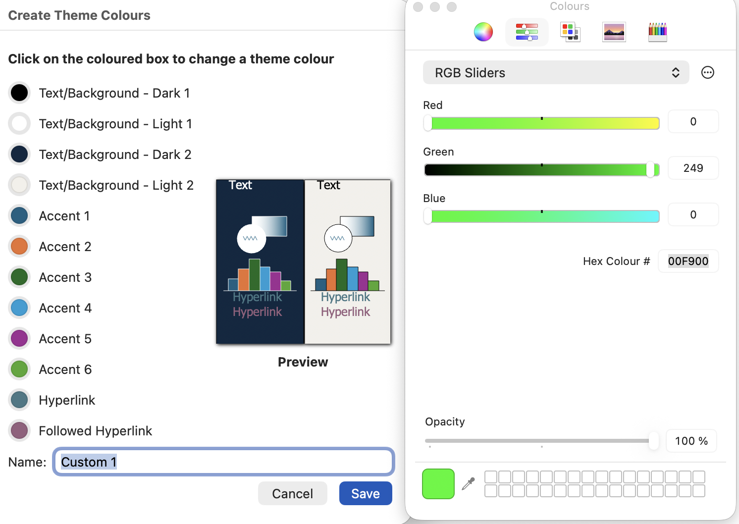 Office for Mac - Creating Custom Color Theme Not Possble - Microsoft Q&A