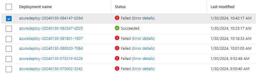 Azure Error on Event Grid deployment - 0cd178c3-fb0d-4333-ab13 ...