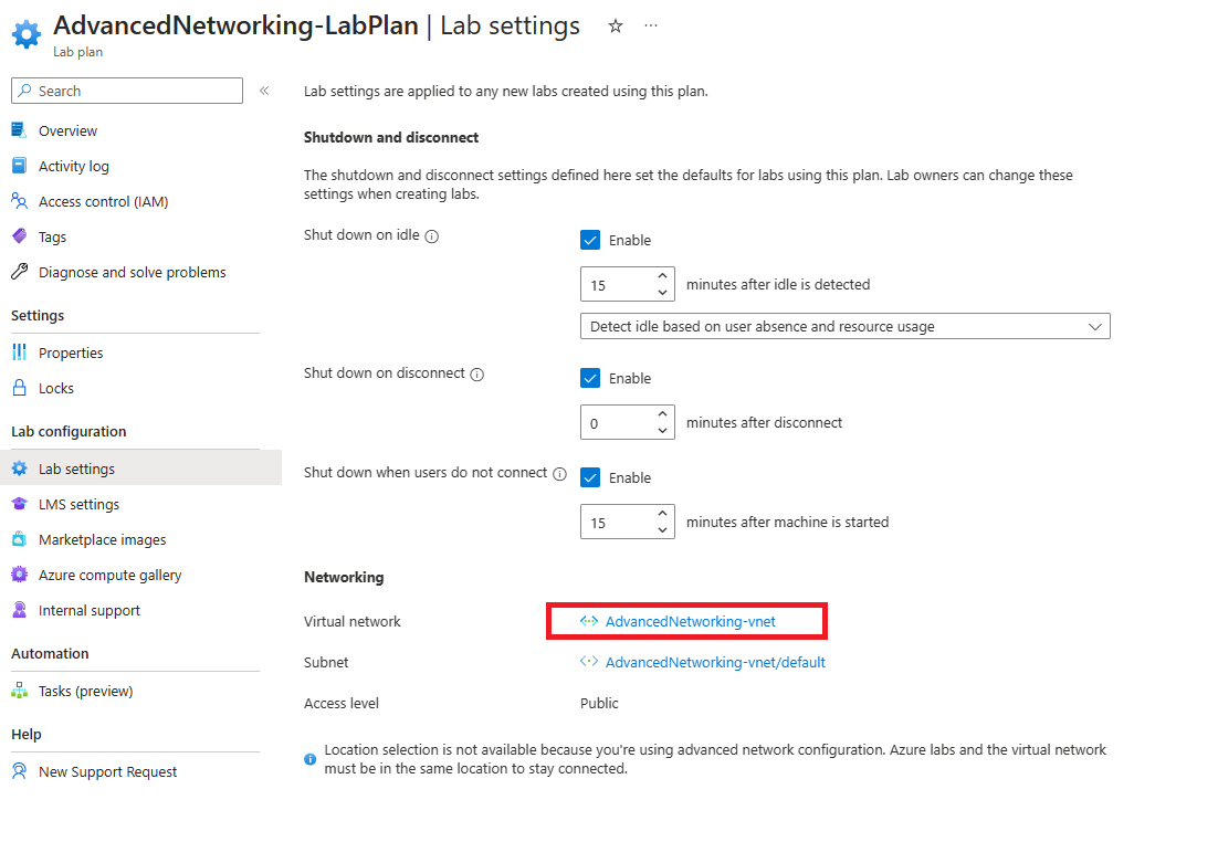 Azure lab services VM losing connection - Microsoft Q&A