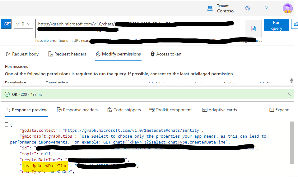 Updated DateTime for last message sent/received doesn't appear in ...