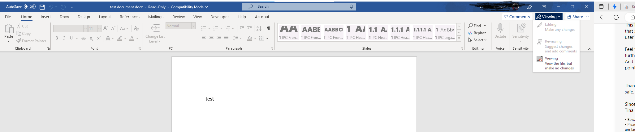Microsoft Word permission issues - Microsoft Q&A