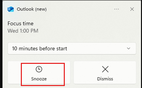 To Do (or task) Snooze Options in New Outlook - Microsoft Q&A