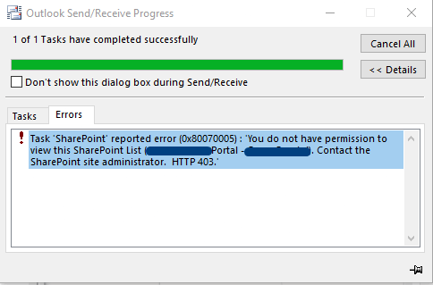SharePoint Calendar not syncing to Outlook - Microsoft Q&A