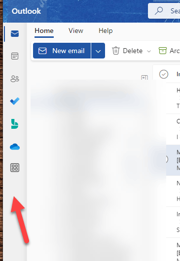 Application Toolbar location in Microsoft Outlook Version 1.2023.515 ...