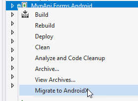 Migrated AndroidX project build error with XF5 - Microsoft Q&A