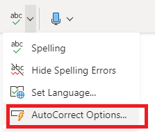 Change default autocorrect behavior for OneNote - Microsoft Q&A