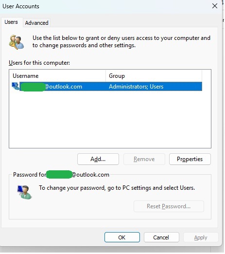 What are the 3 other user accounts in Windows 11? - Microsoft Q&A