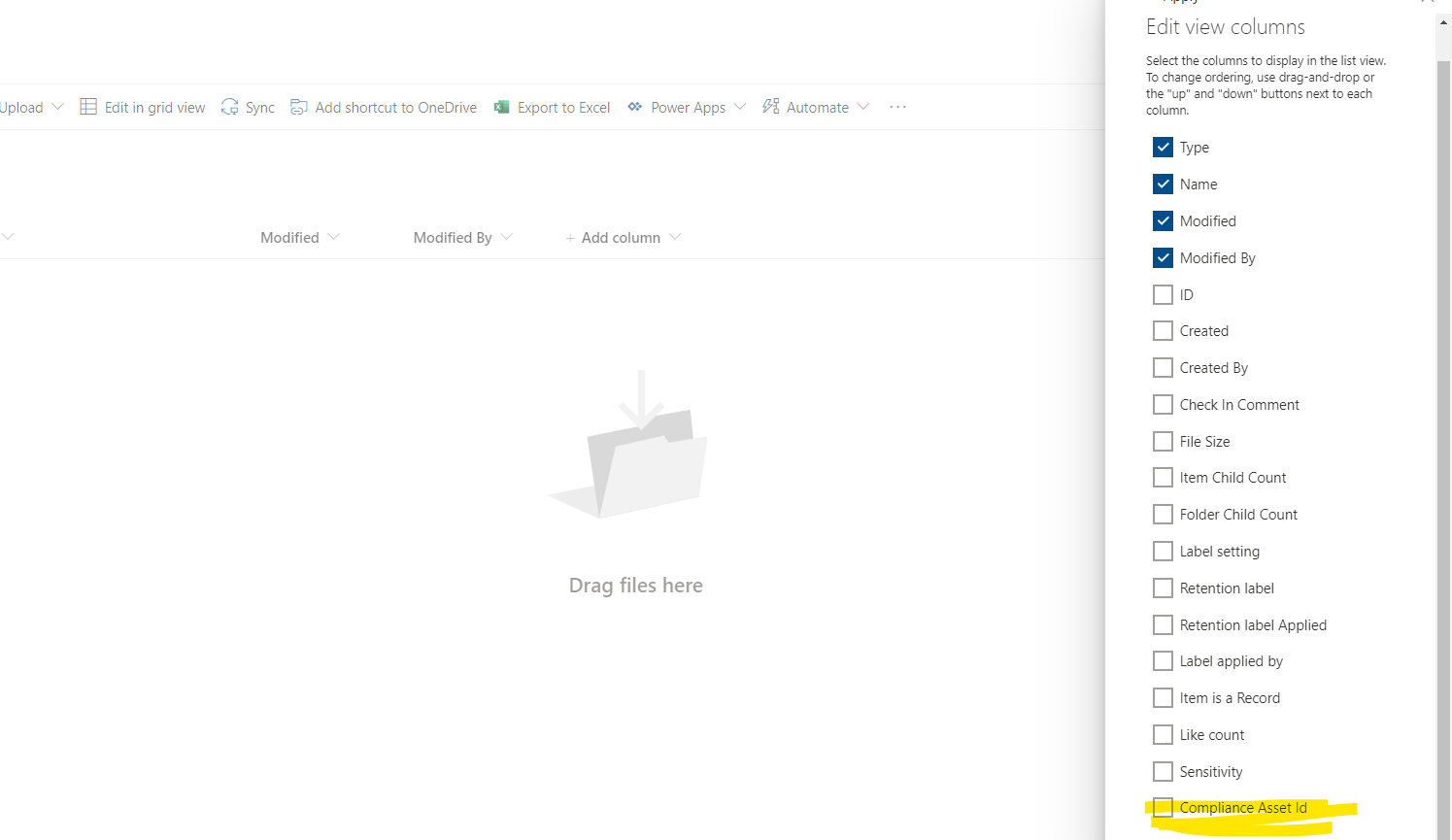 O365 Records Management Asset ID Syntax - Microsoft Q&A