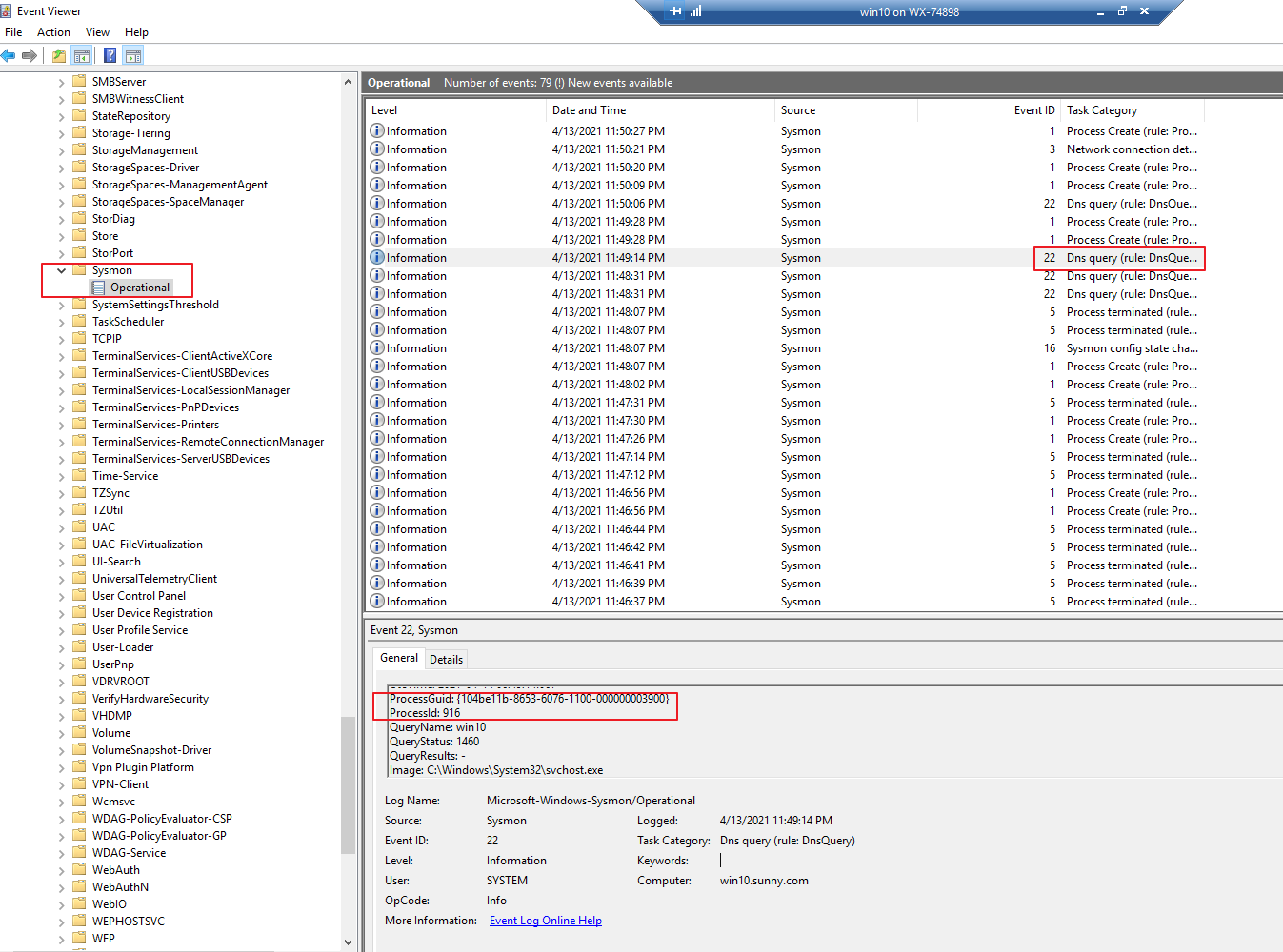 Sysmon DNS Query - owner of the parent process - Microsoft Q&A