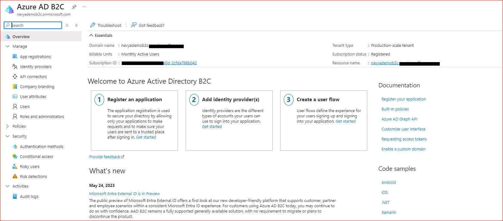 Not Able Access Azure Ad B2c With Co Administrator Role Microsoft Qanda