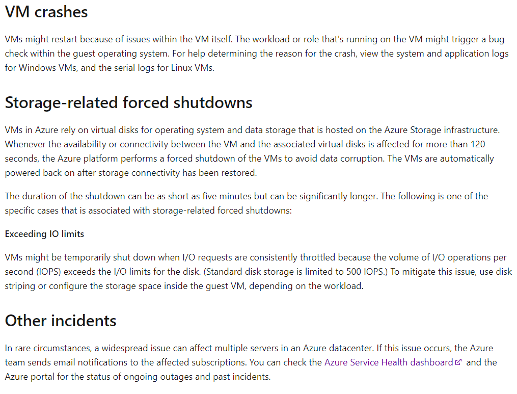 Virtual Machine reboots within minutes of use - Microsoft Q&A