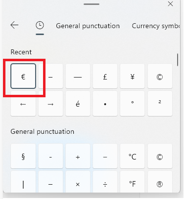 Euro Symbol on EU Keyboard set to US QWERTY. - Microsoft Q&A