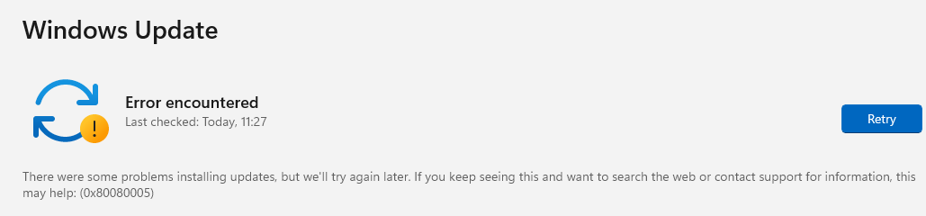 How to fix There were some problems installing updates, but we'll try ...