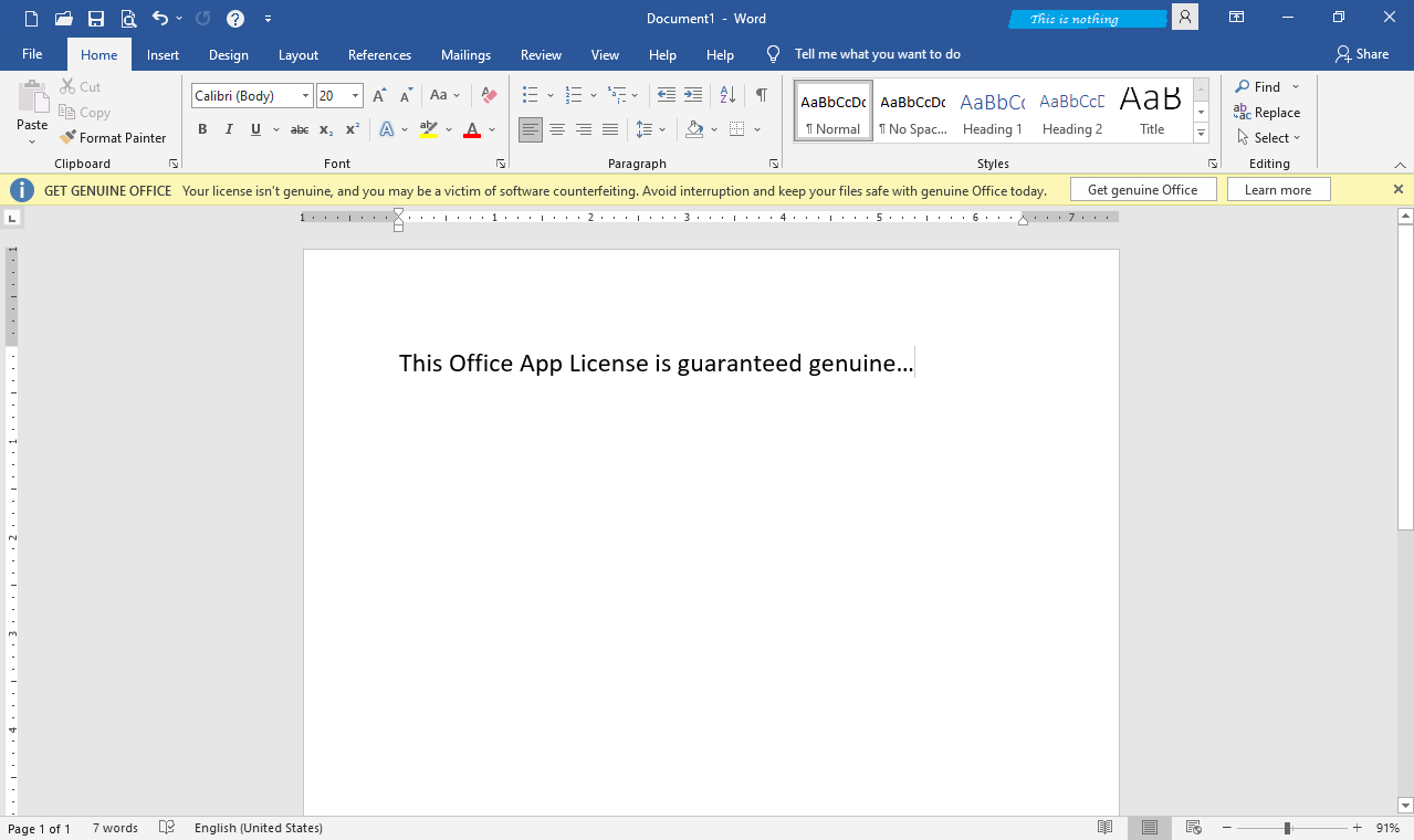 Office 2016 not Genuine? - Microsoft Q&A
