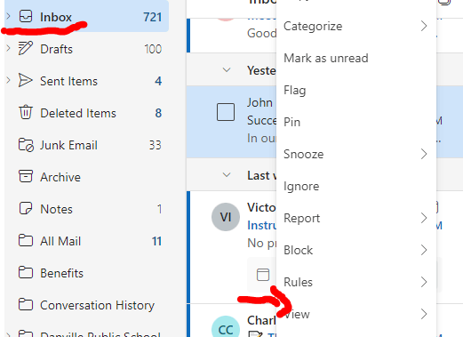 Missing "Find Related Messages from this sender" Option in Outlook Web App Inbox - Microsoft Q&A