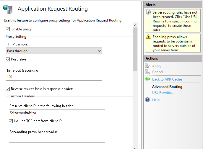 How to use different URLs to reserve proxy different website in IIS on ...