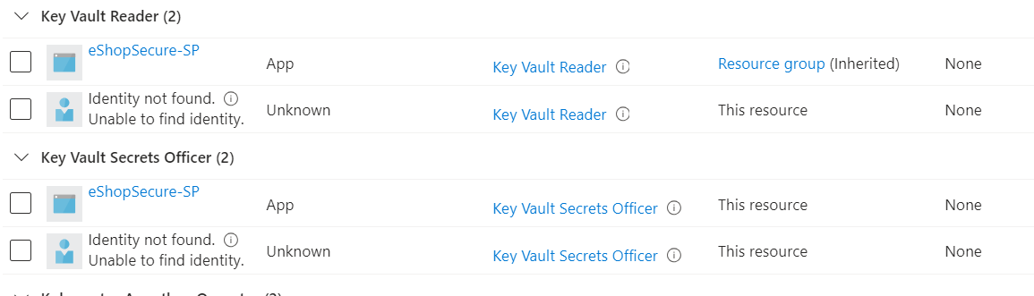 Identity not found after succesful creation of Service Principal with ...