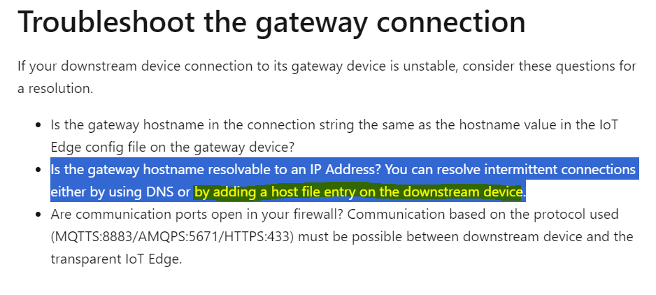 [ IoT Edge Azure ] How can containers resolve hostnames on different hosts without DNS server in ...
