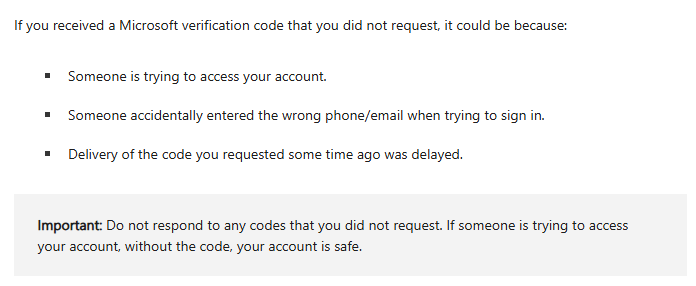 Single-use codes - Microsoft Q&A