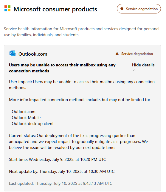 Unable to Send/Receive Emails in New Outlook 365 on Desktop and Browser - Microsoft Q&A