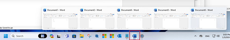 How can I fix when opening many word files creates many word tabs in ...