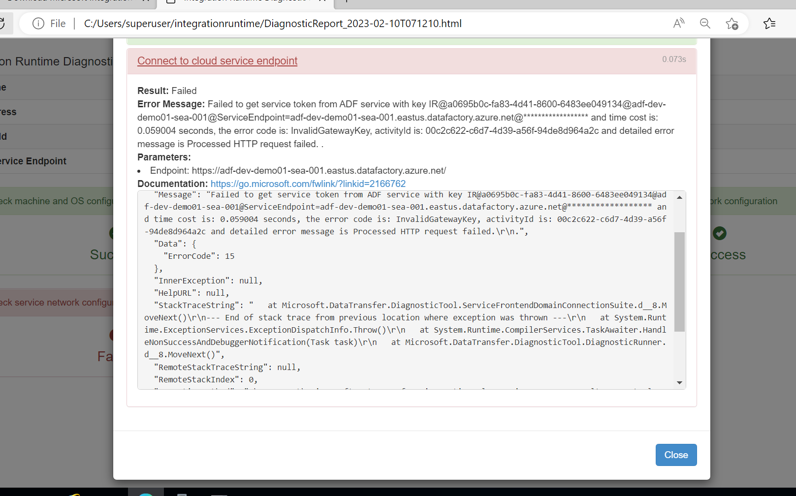 SHIR not able to register to adf via private link - Microsoft Q&A