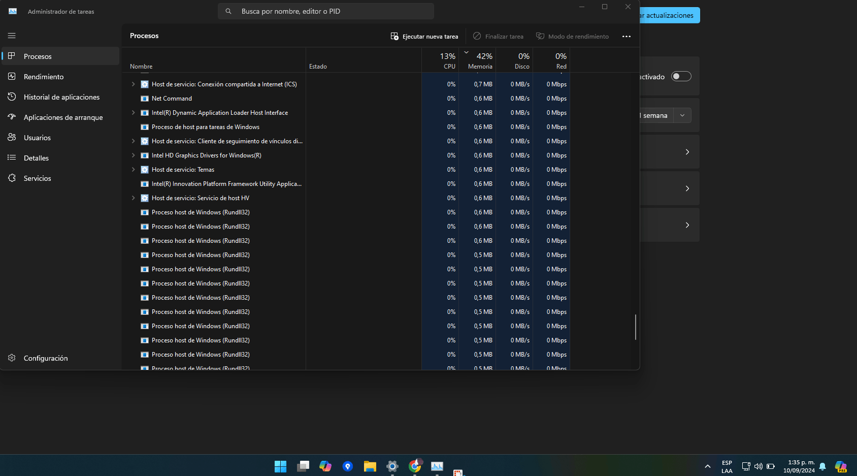 Ejecutando varias veces el el proceso host de windows (Rundll32 ...