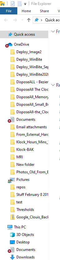 OneDrive little "X" icons next to some folders - Microsoft Q&A